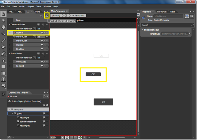 Windows developer future: Expression Blend 3: Support for the Silverlight Visual State Manager